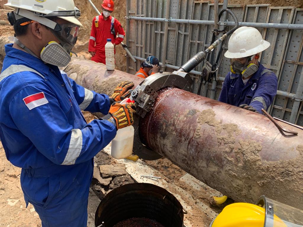 Pipe Cold Cutting And Bevelling - Mitra Energi Bekasi Bolting Service ...